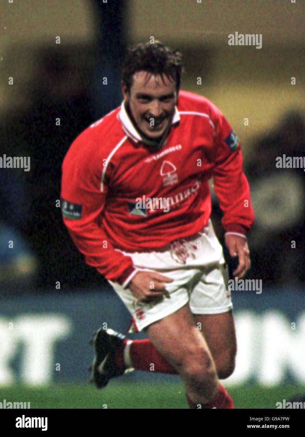 Nottingham forests alan rogers celebrates scoring hi-res stock ...