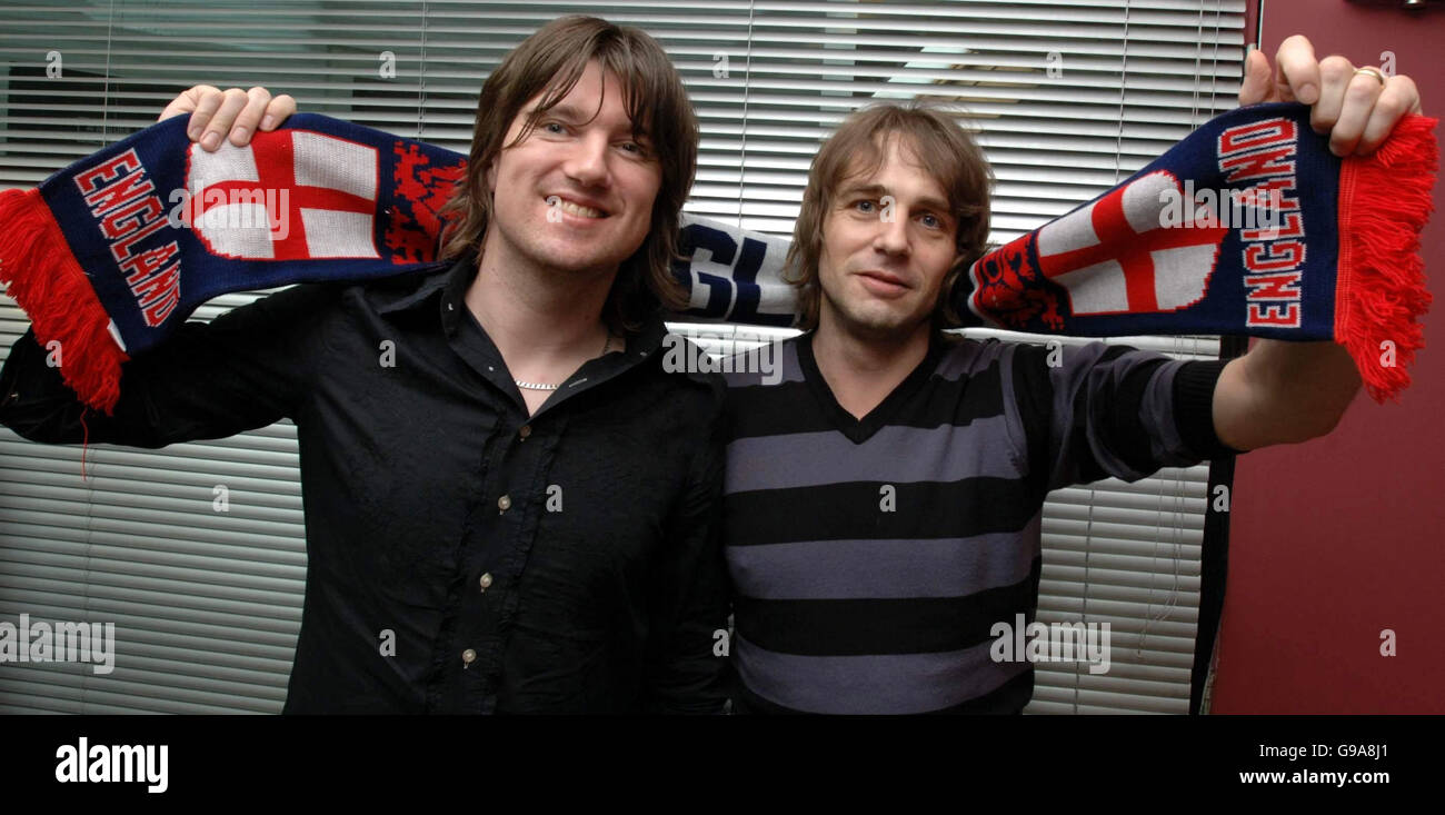 Danny McNamara (left) and Steve Firth of Embrace, who are proud to sing ...