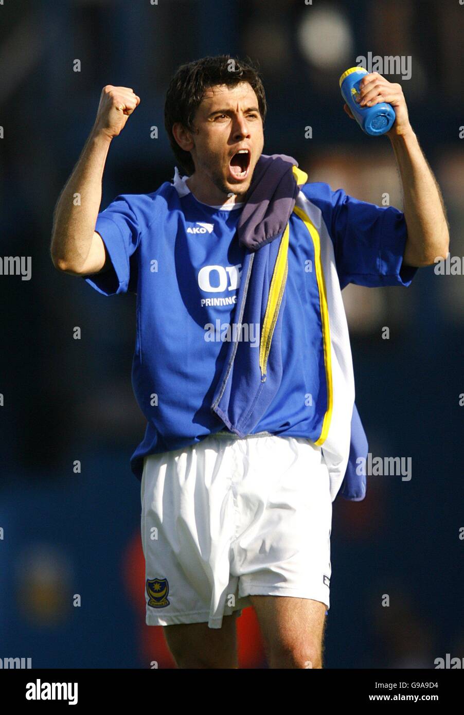 Portsmouths svetoslav todorov celebrates after the match hi-res stock ...