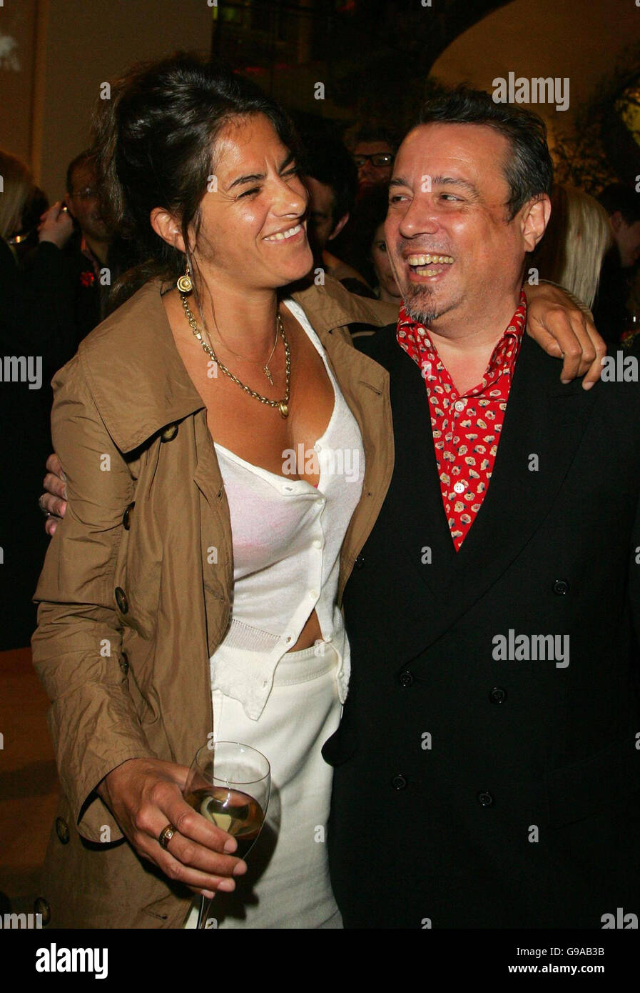 Artist Tracey Emin with owner of Tartan Films Hamish McAlpine at the ...
