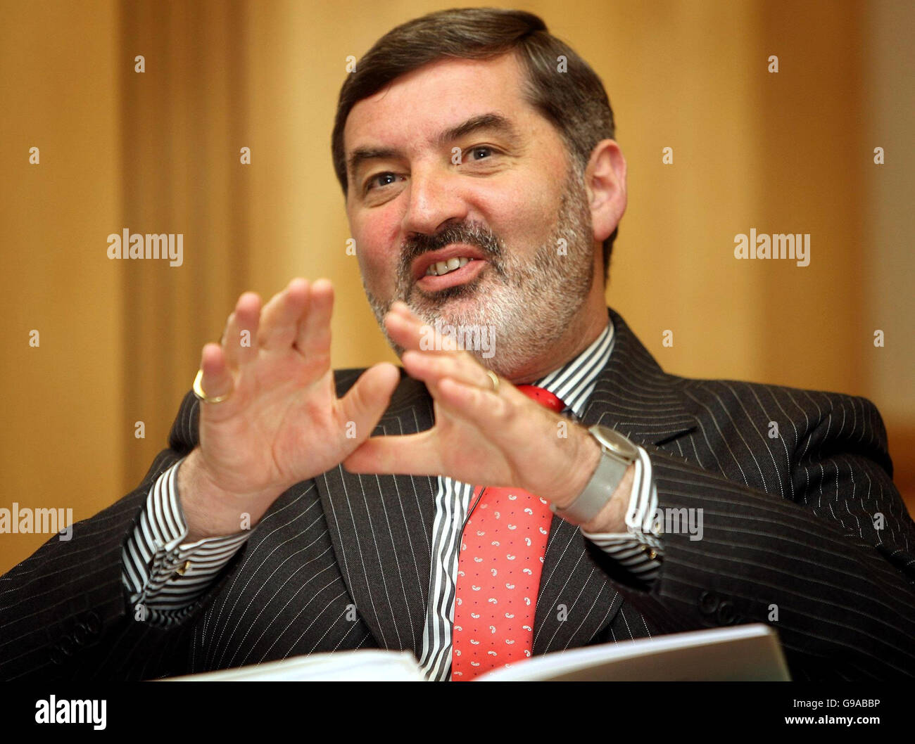 Independent Monitoring Commission (IMC) chairman Lord Alderdice speaks ...