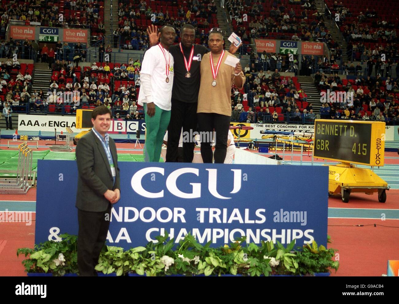 Podium medal presentation rostrum hi-res stock photography and images ...