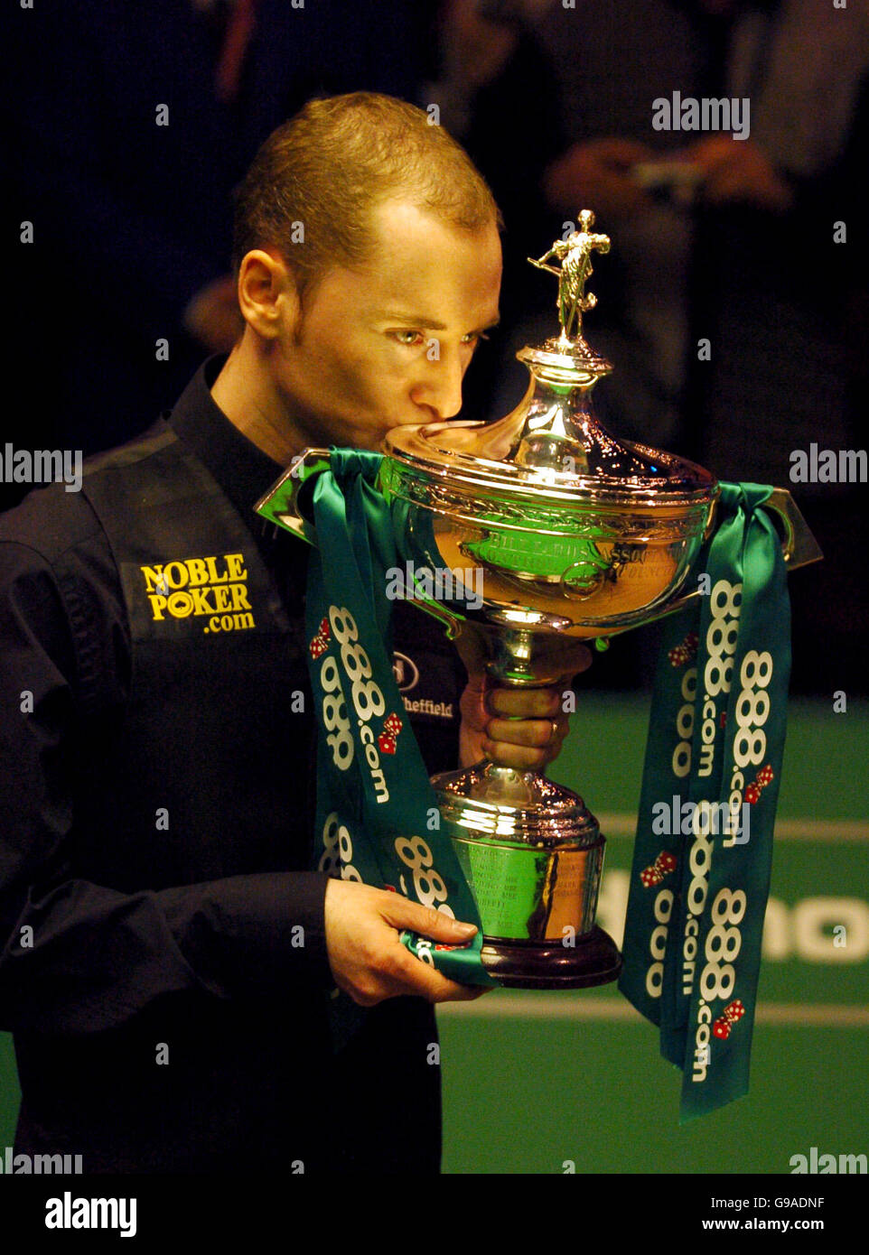 Graeme dott celebrates with the trophy hi-res stock photography and ...