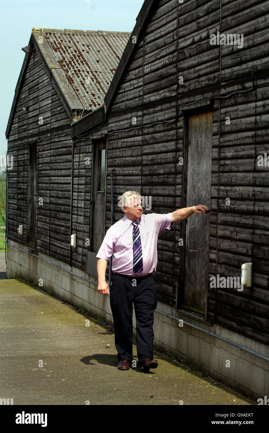 John hall walks past empty buildings hi-res stock photography and ...