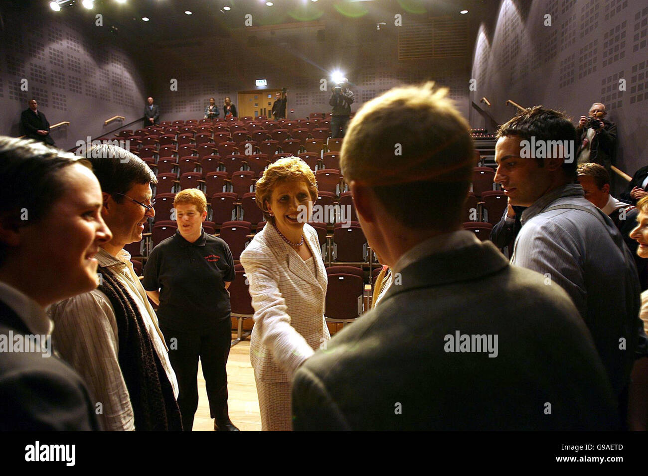 President Mary McAleese meets local drama groups at the official ...