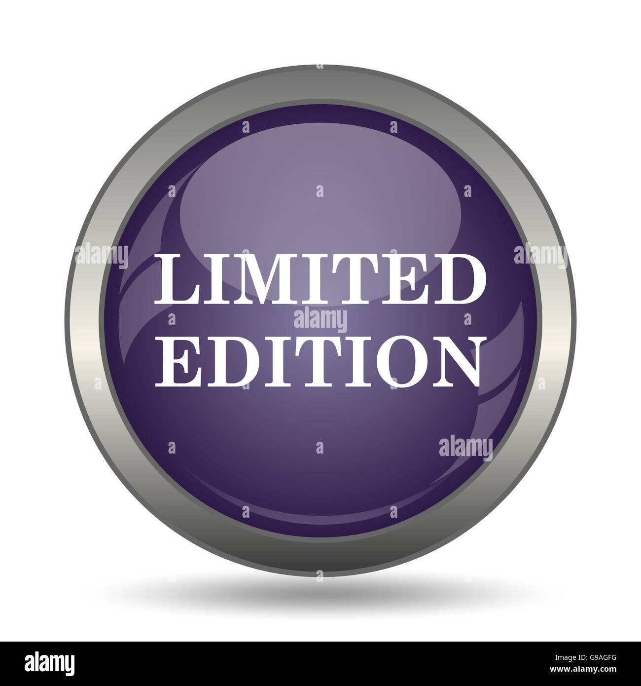 Limited edition icon. Internet button on white background Stock Photo ...