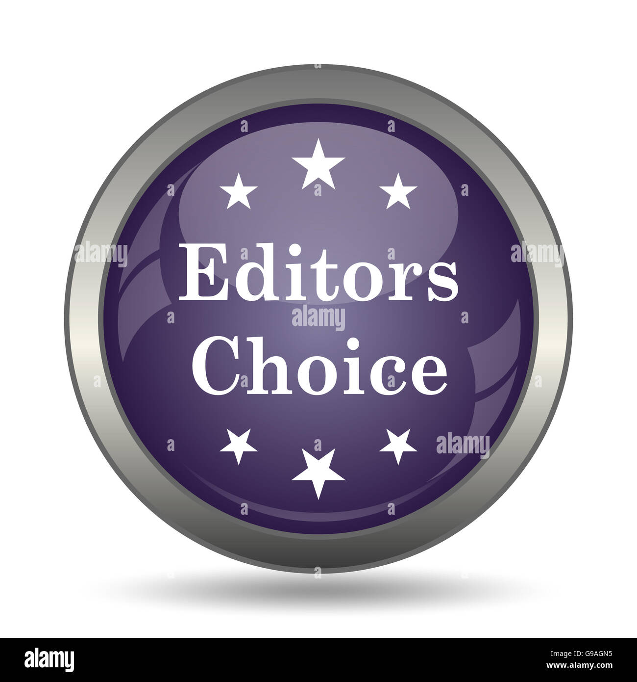 Editors choice icon. Internet button on white background Stock Photo ...