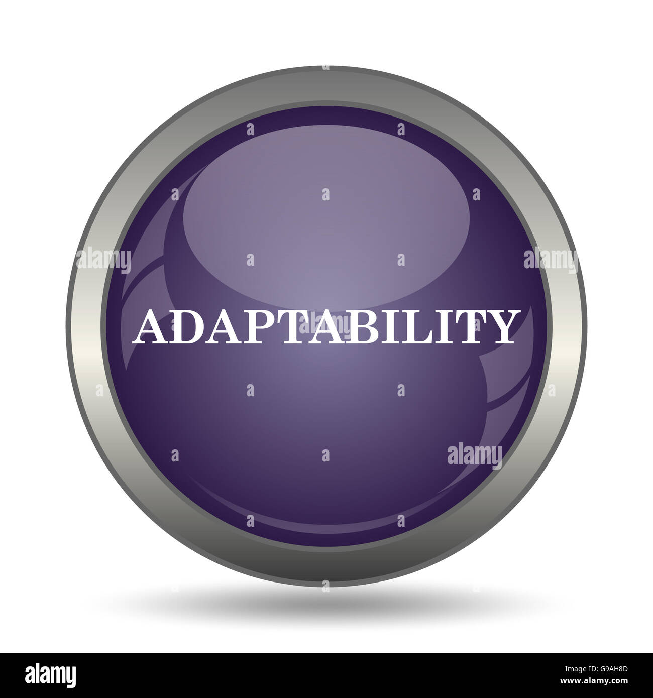Adaptability icon. Internet button on white background Stock Photo - Alamy
