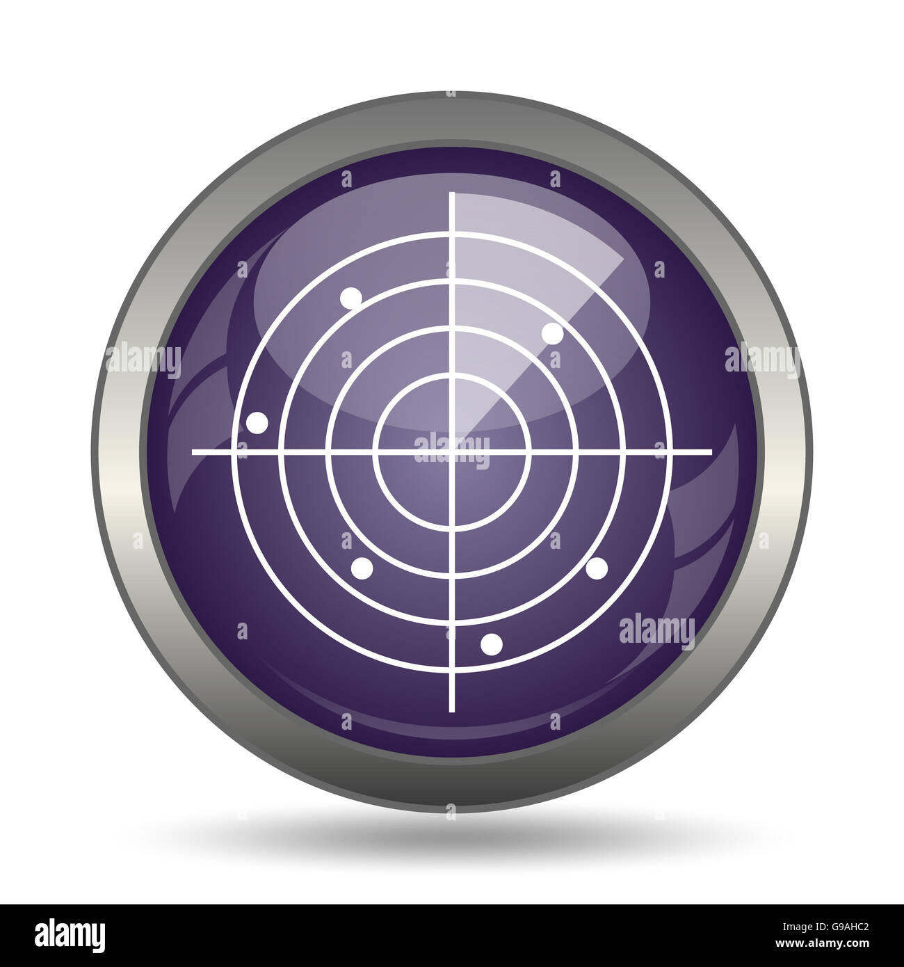 Radar icon. Internet button on white background Stock Photo - Alamy