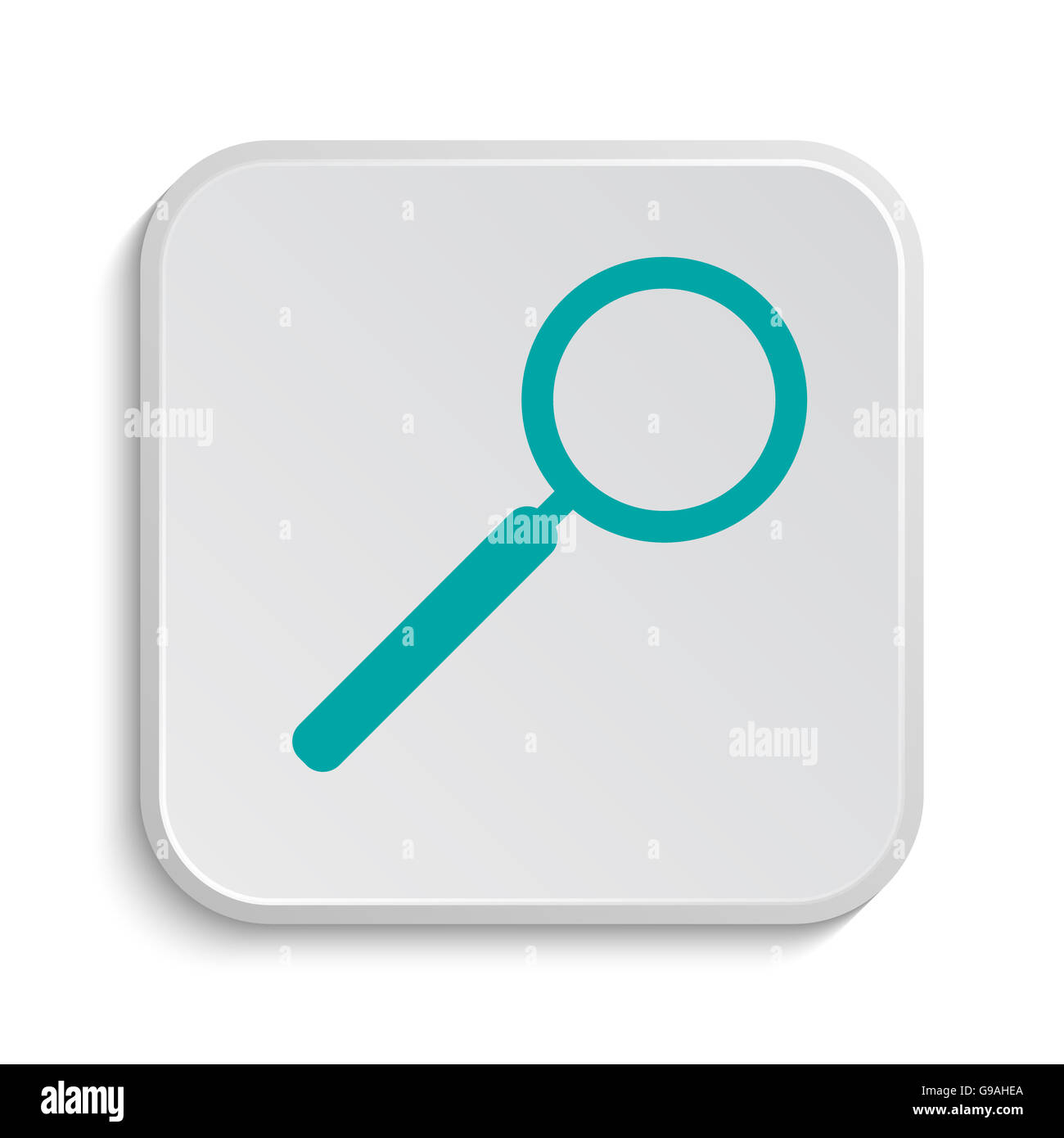Search icon. Internet button on white background Stock Photo - Alamy