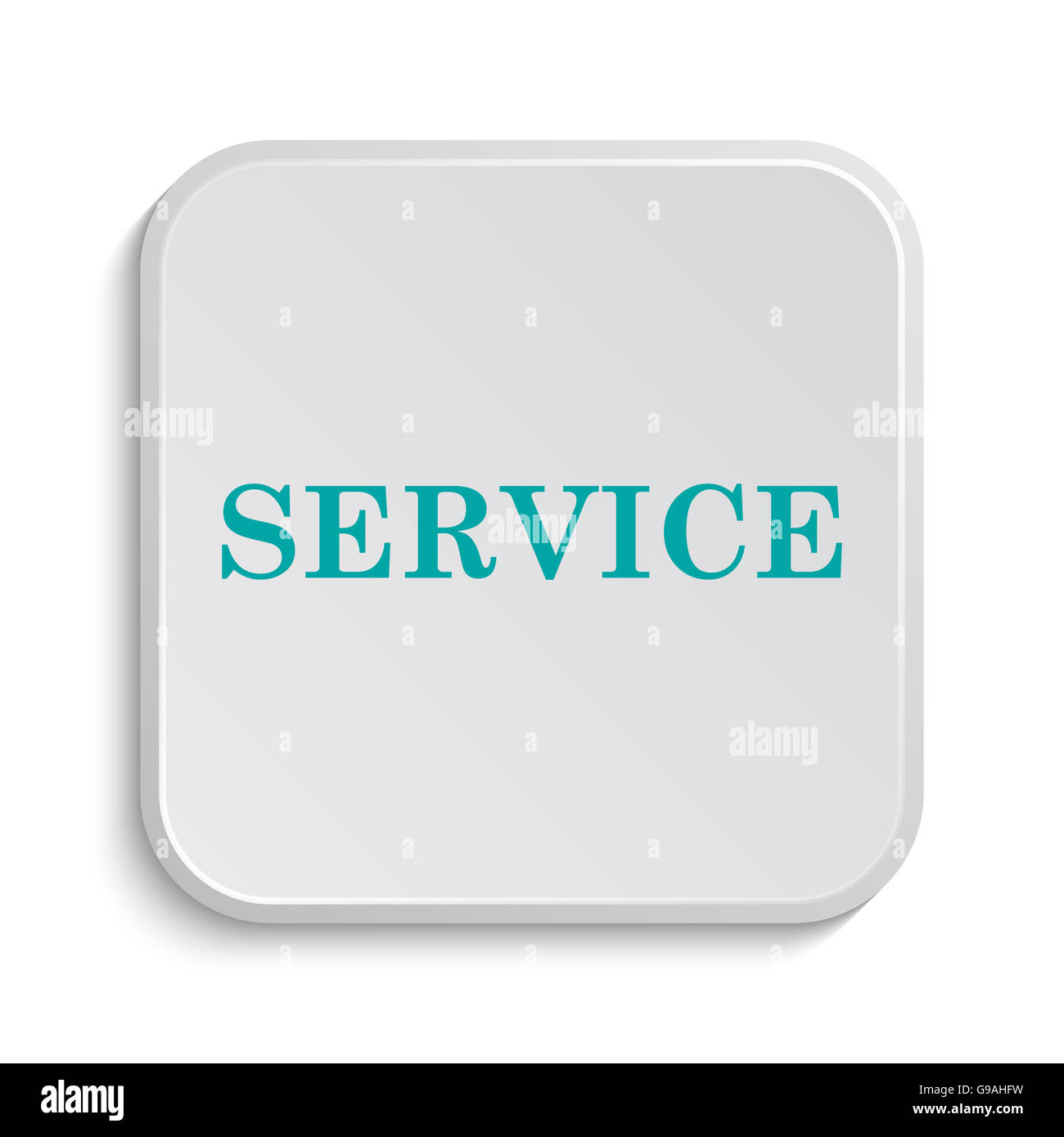 Service icon. Internet button on white background Stock Photo - Alamy