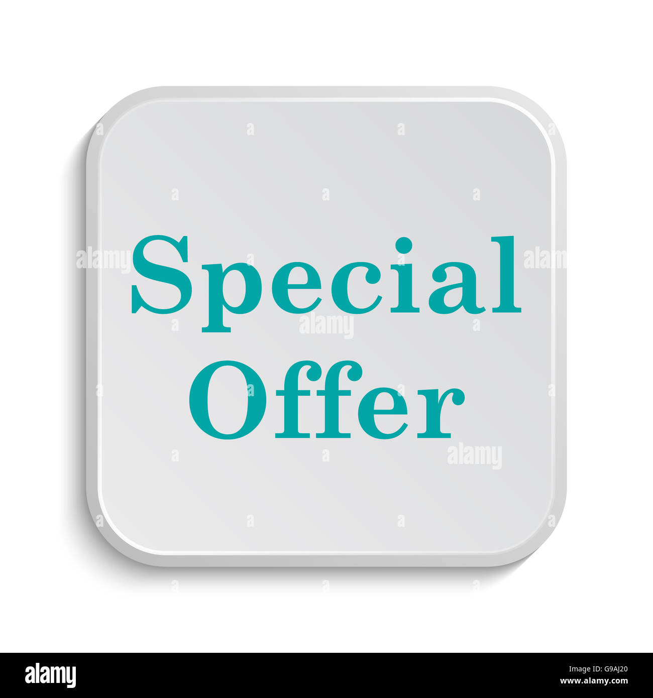 Special offer icon. Internet button on white background Stock Photo - Alamy