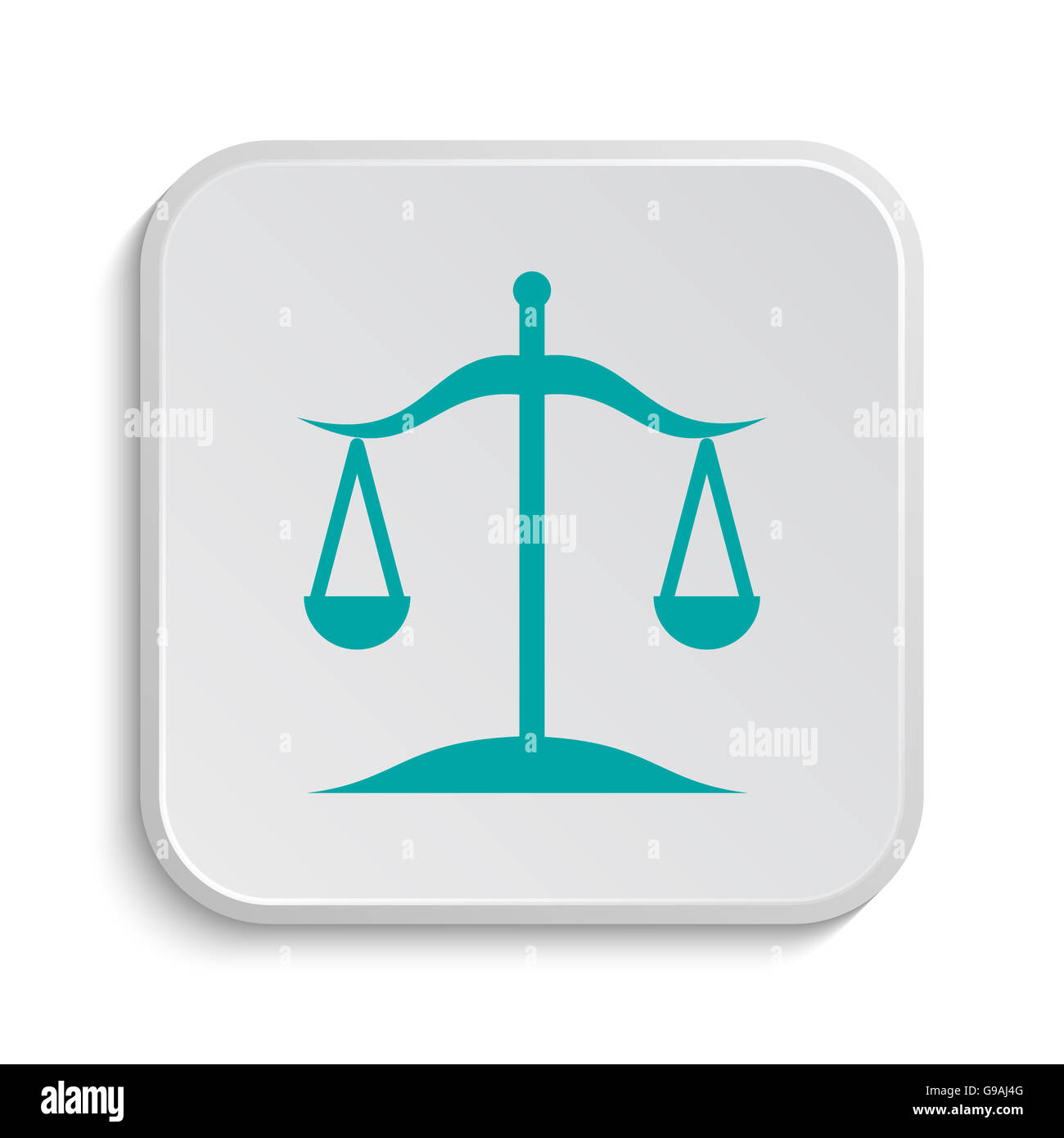Balance icon. Internet button on white background Stock Photo - Alamy