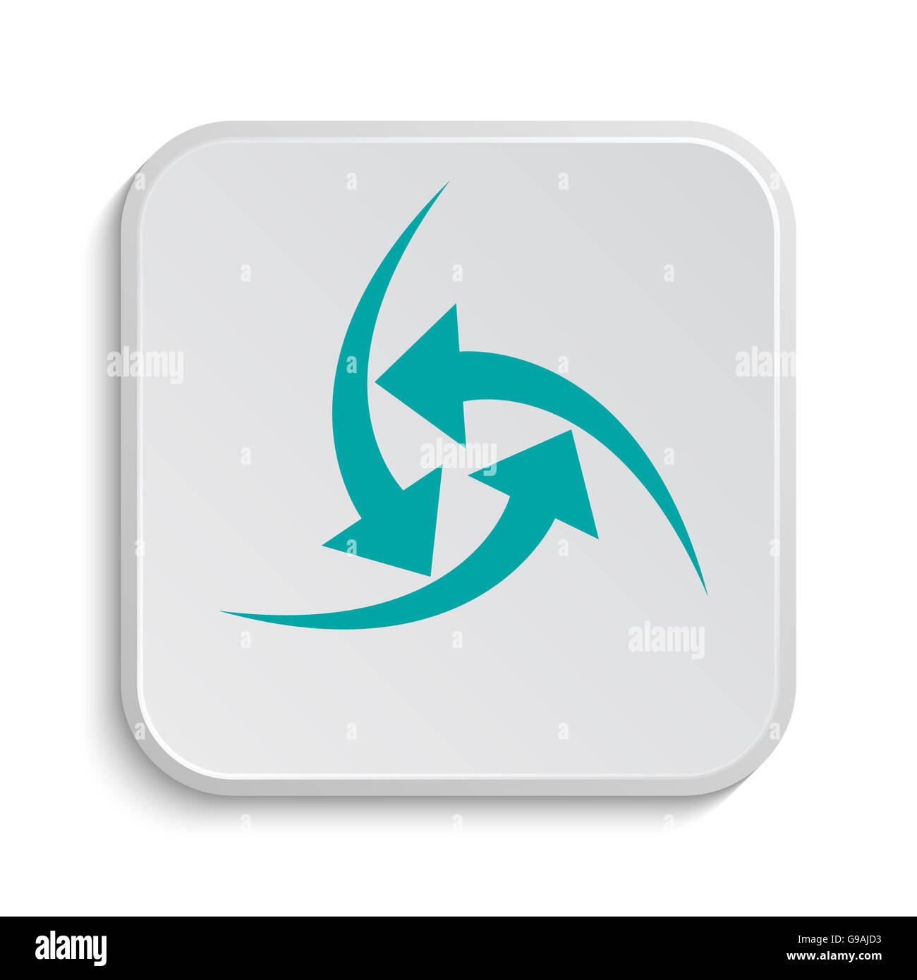 Change icon. Internet button on white background Stock Photo - Alamy