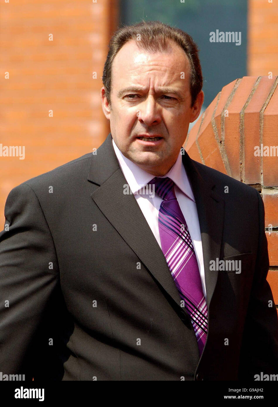 West Midlands Police officers Anthony Guest (right) arrives at ...