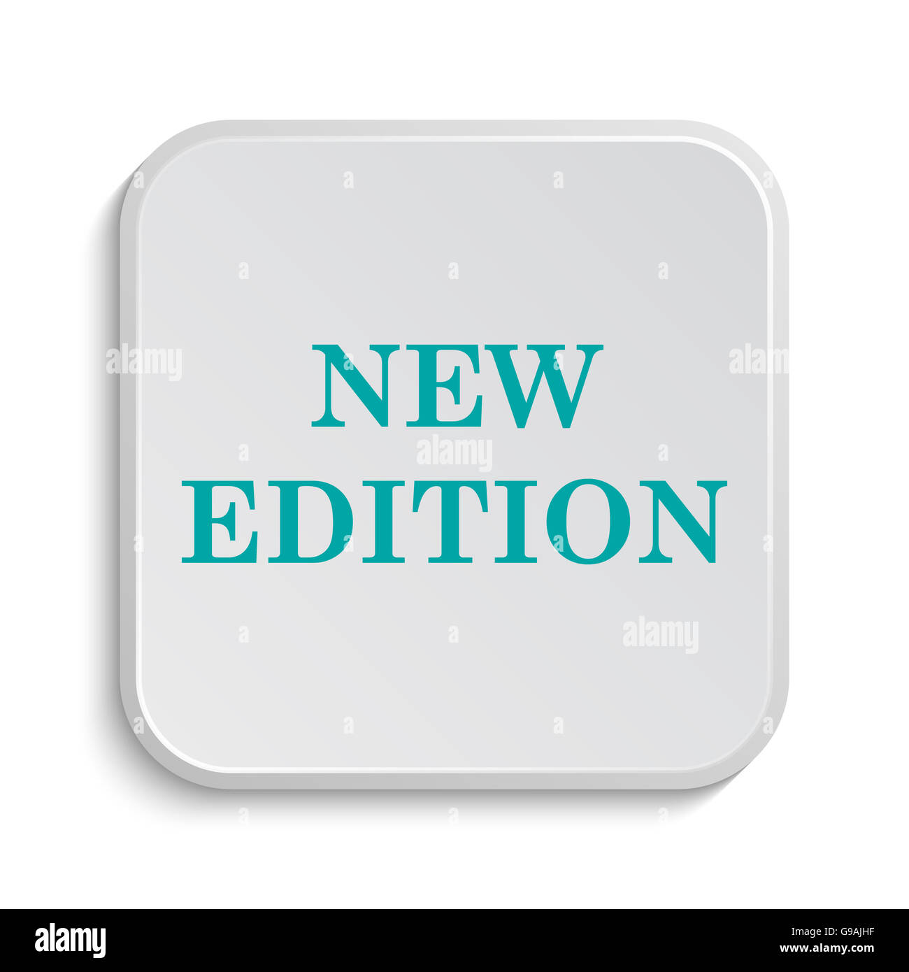 New edition icon. Internet button on white background Stock Photo - Alamy