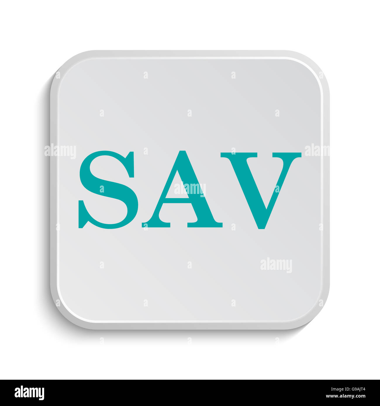 SAV icon. Internet button on white background Stock Photo - Alamy