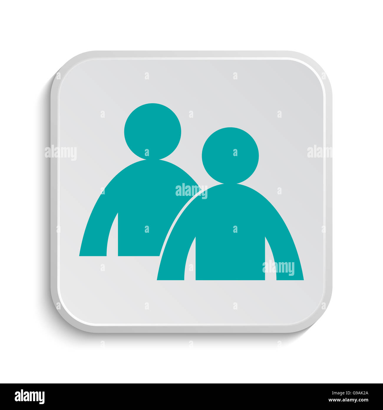 Mentoring icon. Internet button on white background Stock Photo - Alamy