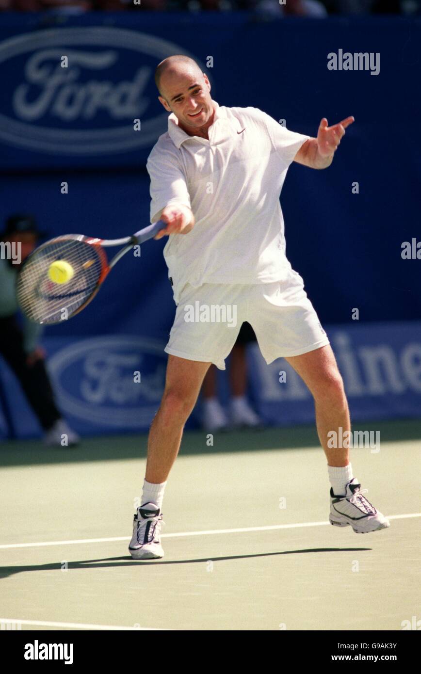 Sport tennis forehand andre agassi hi-res stock photography and images ...