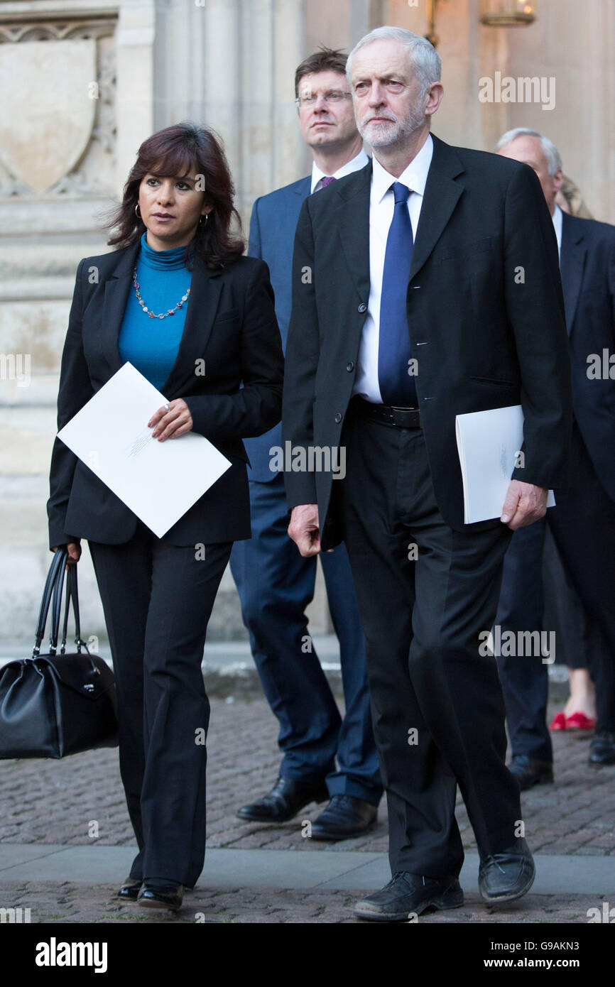 Labour Leader Jeremy Corbyn and his wife Laura Alvarez leave ...