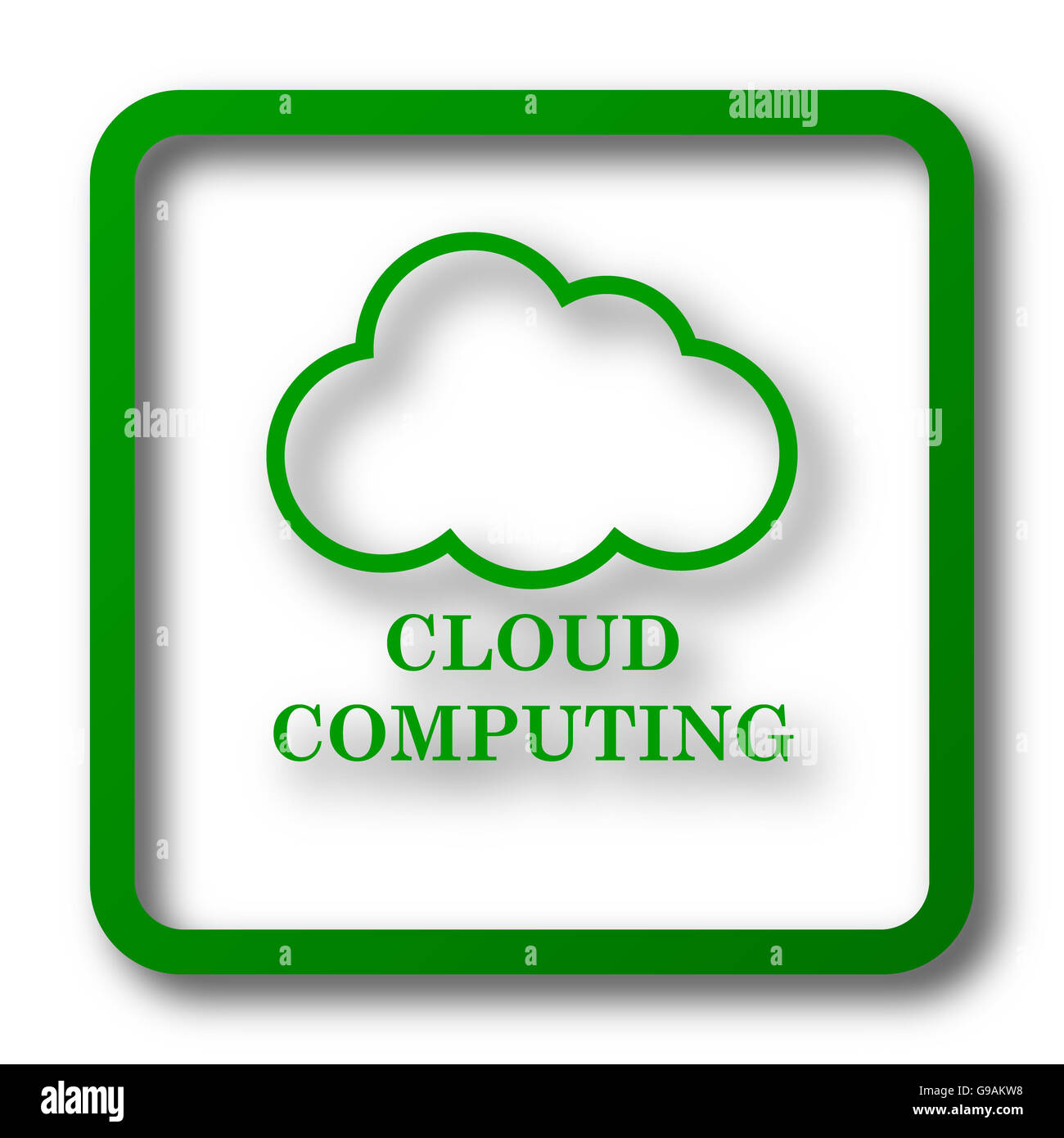 Cloud computing button server hi-res stock photography and images - Alamy