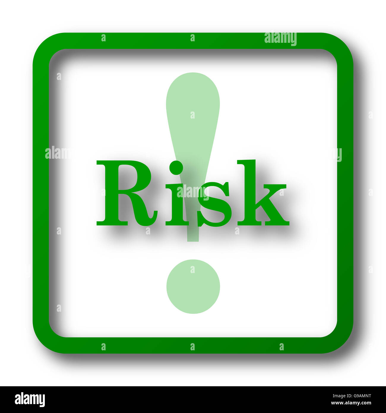Risk management icon internet button Cut Out Stock Images & Pictures ...