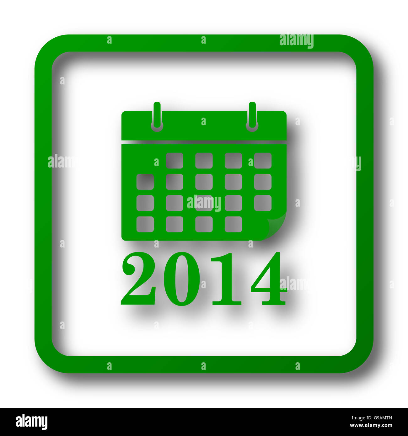 2014 calendar icon hi-res stock photography and images - Alamy