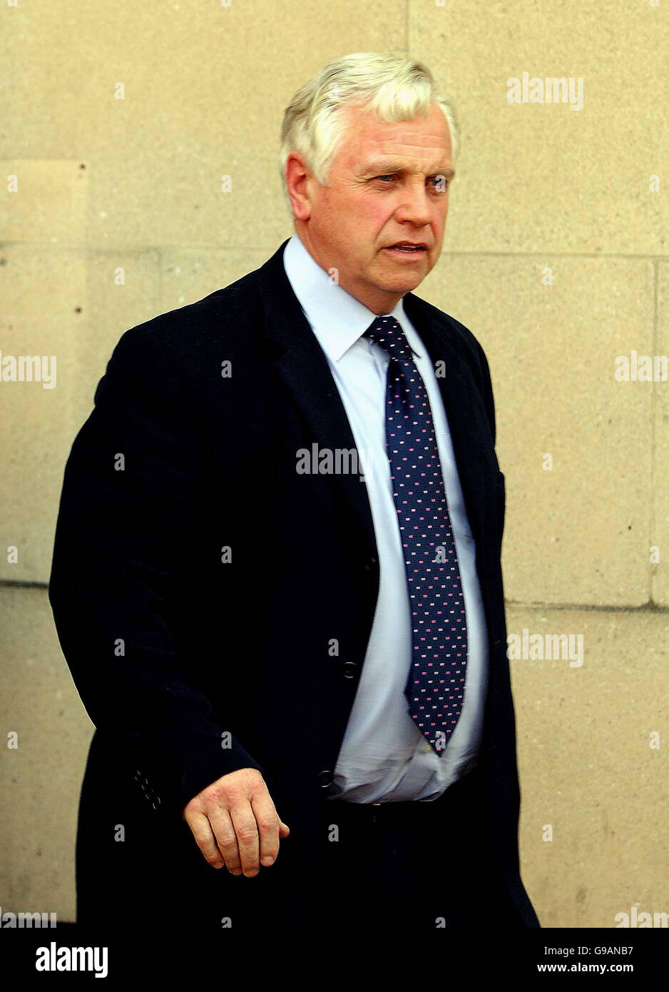 John Hall leaves Nottingham Crown Court where three members of an ...