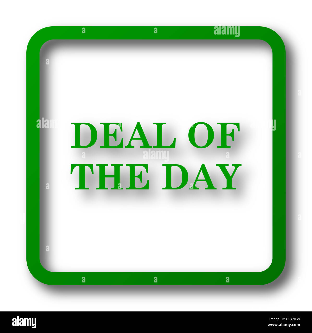 Deal of the day icon. Internet button on white background Stock Photo ...