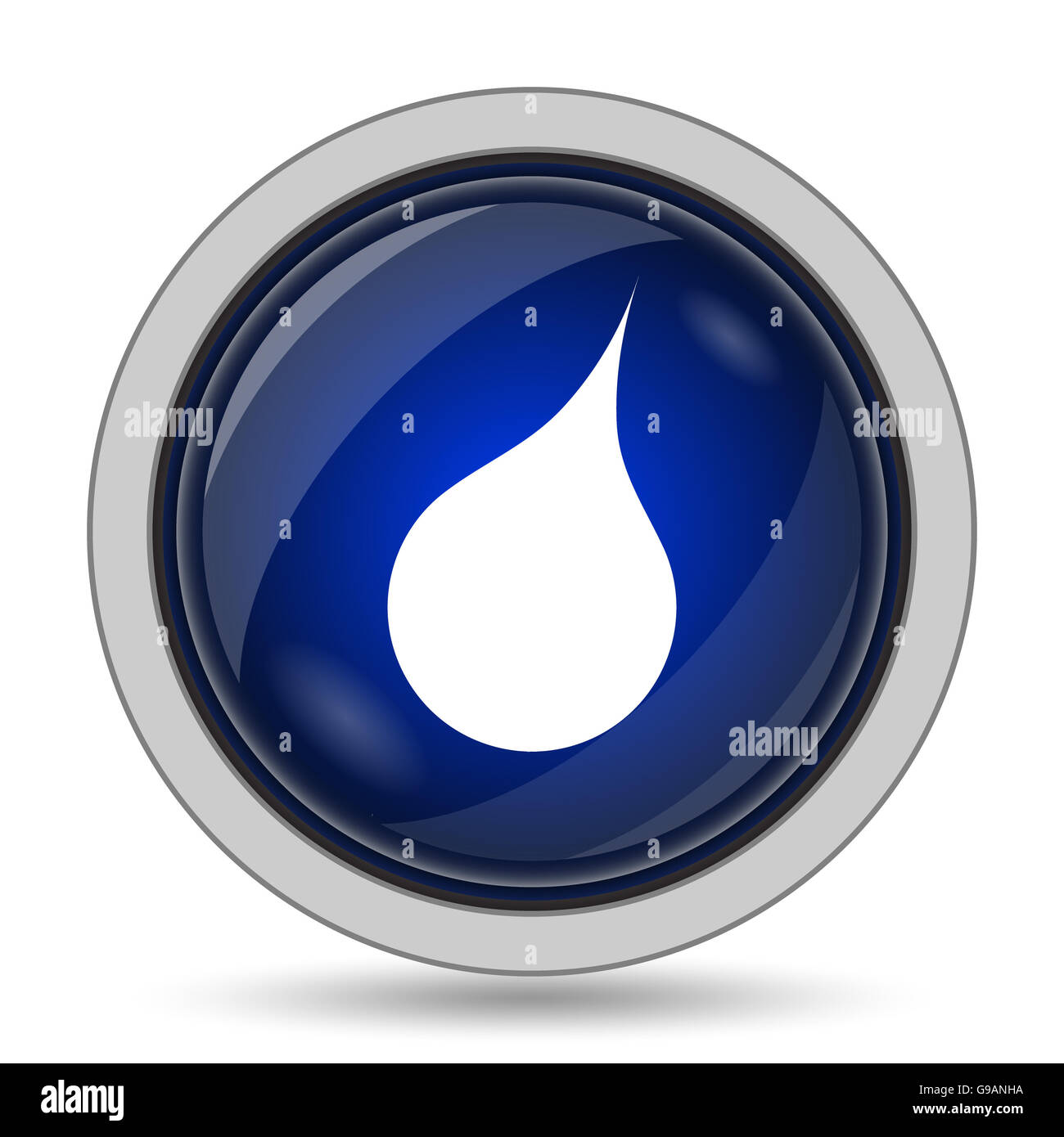 Rain icon. Internet button on white background Stock Photo - Alamy