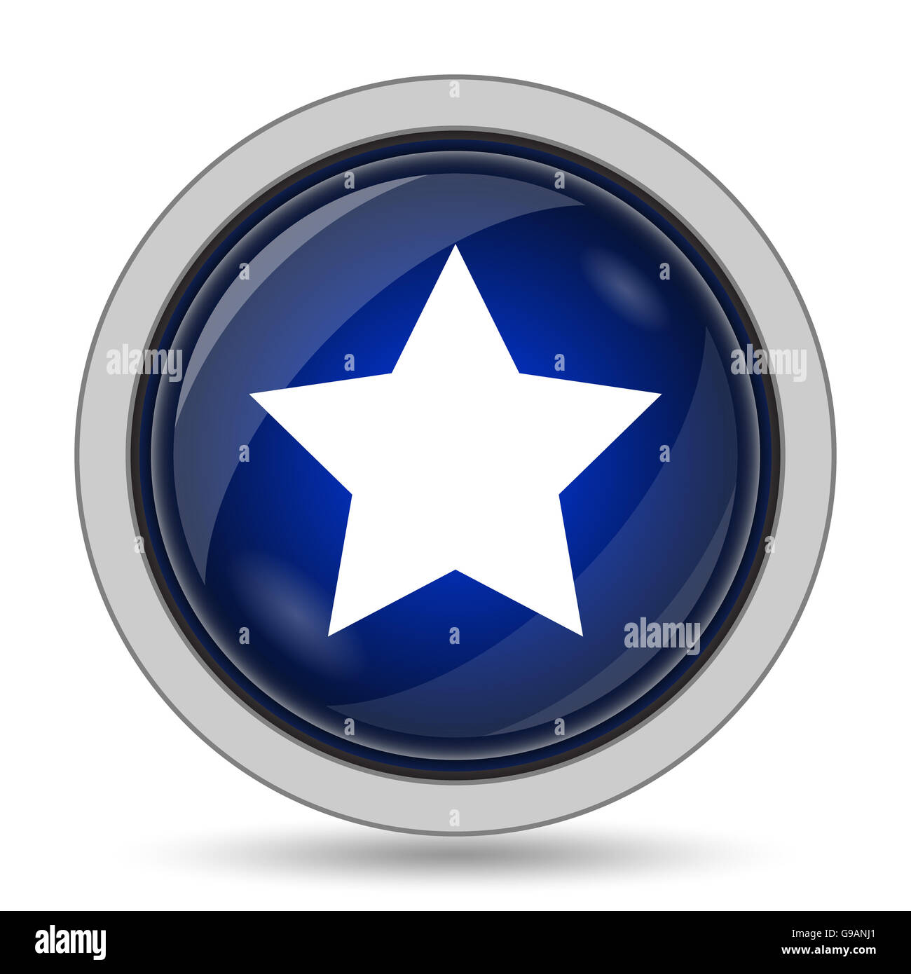 Favorite icon. Internet button on white background Stock Photo - Alamy