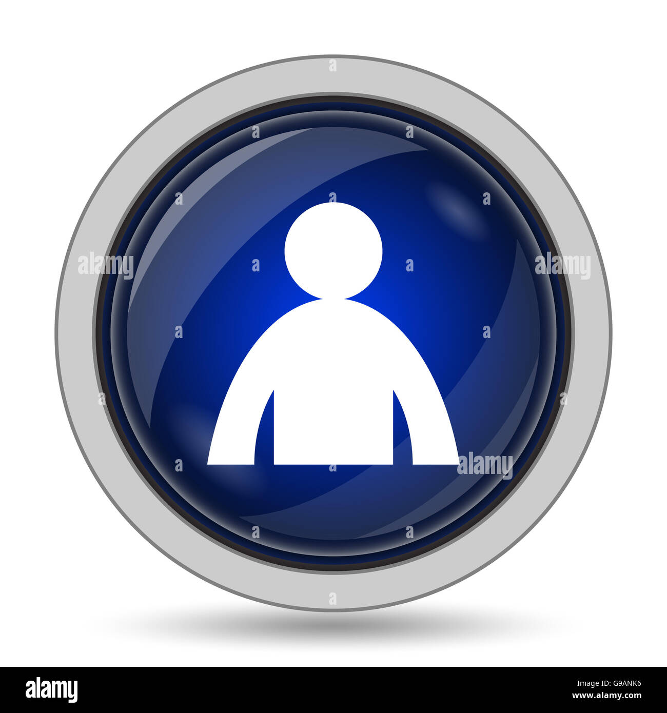 User profile icon. Internet button on white background Stock Photo - Alamy