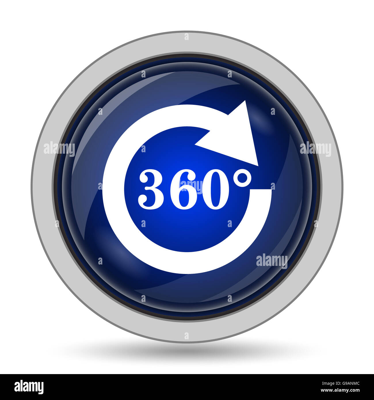 Reload 360 icon. Internet button on white background Stock Photo - Alamy