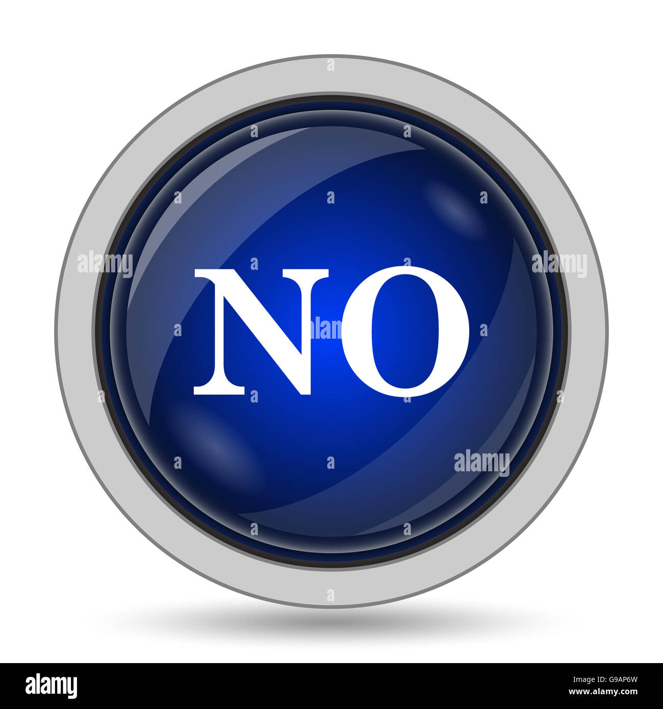 No icon. Internet button on white background Stock Photo - Alamy