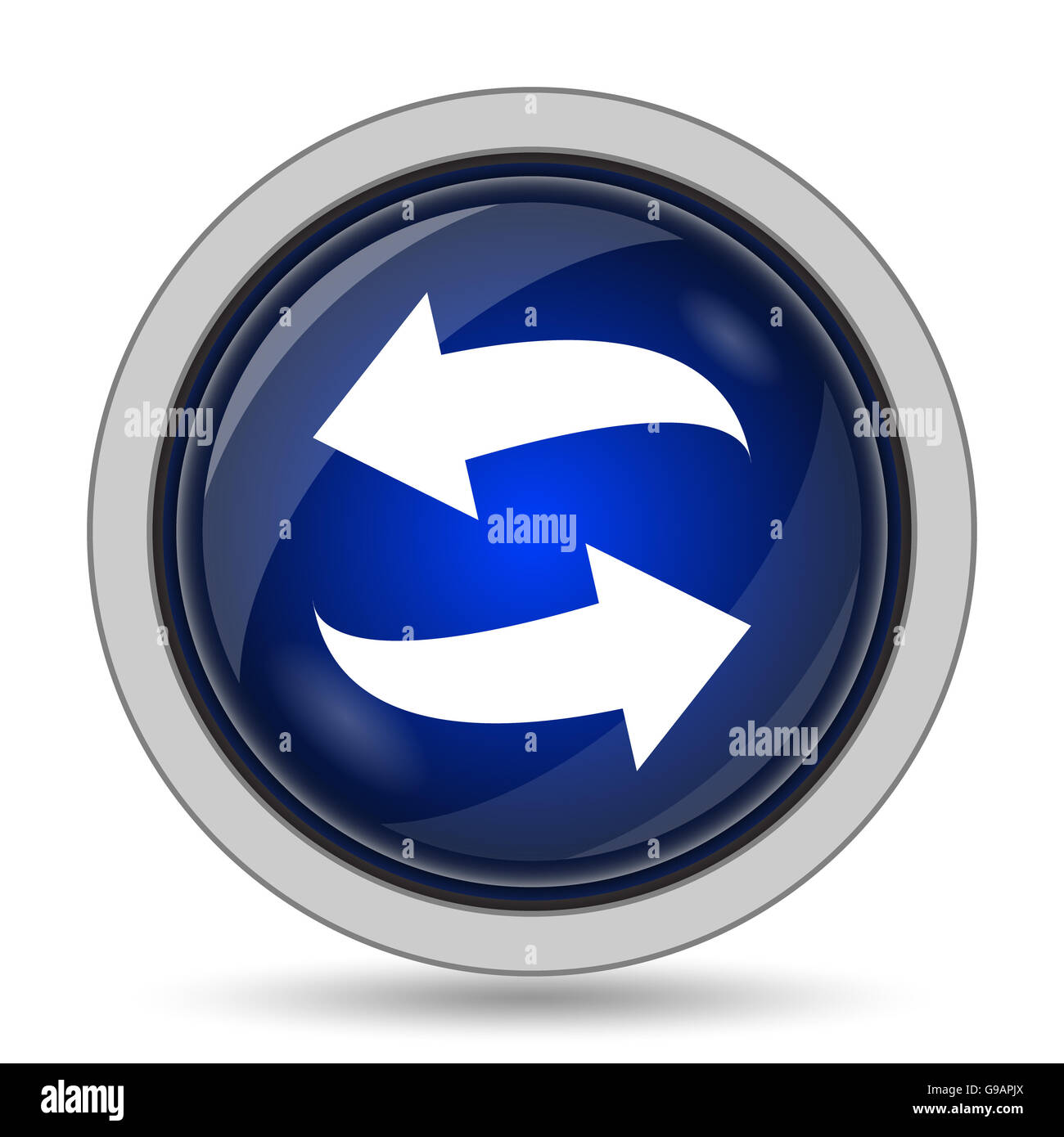 Swap icon. Internet button on white background Stock Photo - Alamy