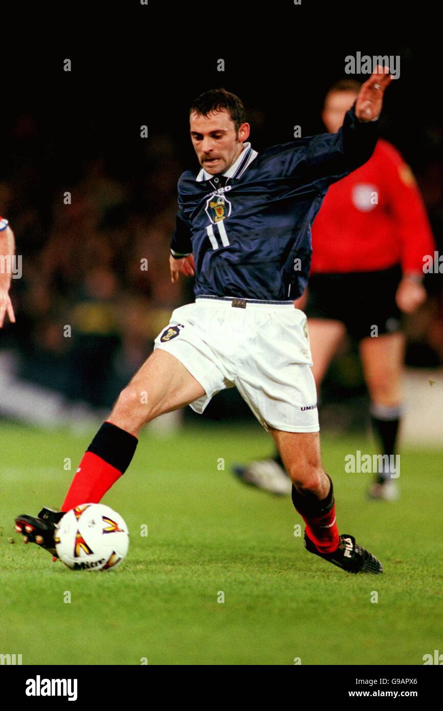 Soccer - Friendly - Scotland v France. Colin Cameron, Scotland Stock ...