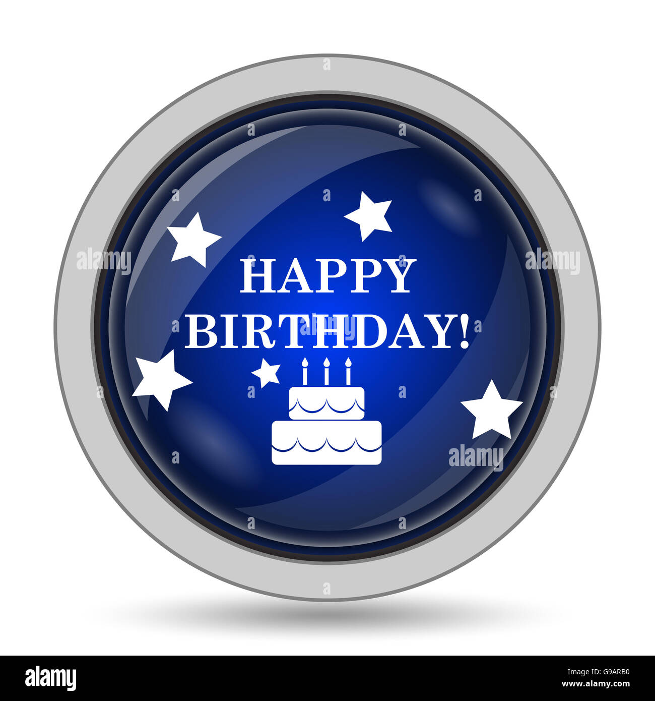 Happy birthday icon hi-res stock photography and images - Alamy
