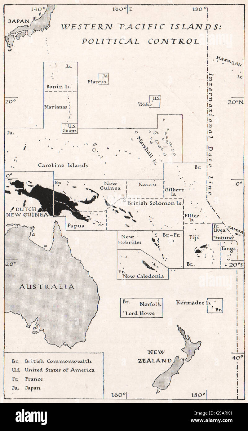 Ww2 pacific map hi-res stock photography and images - Alamy