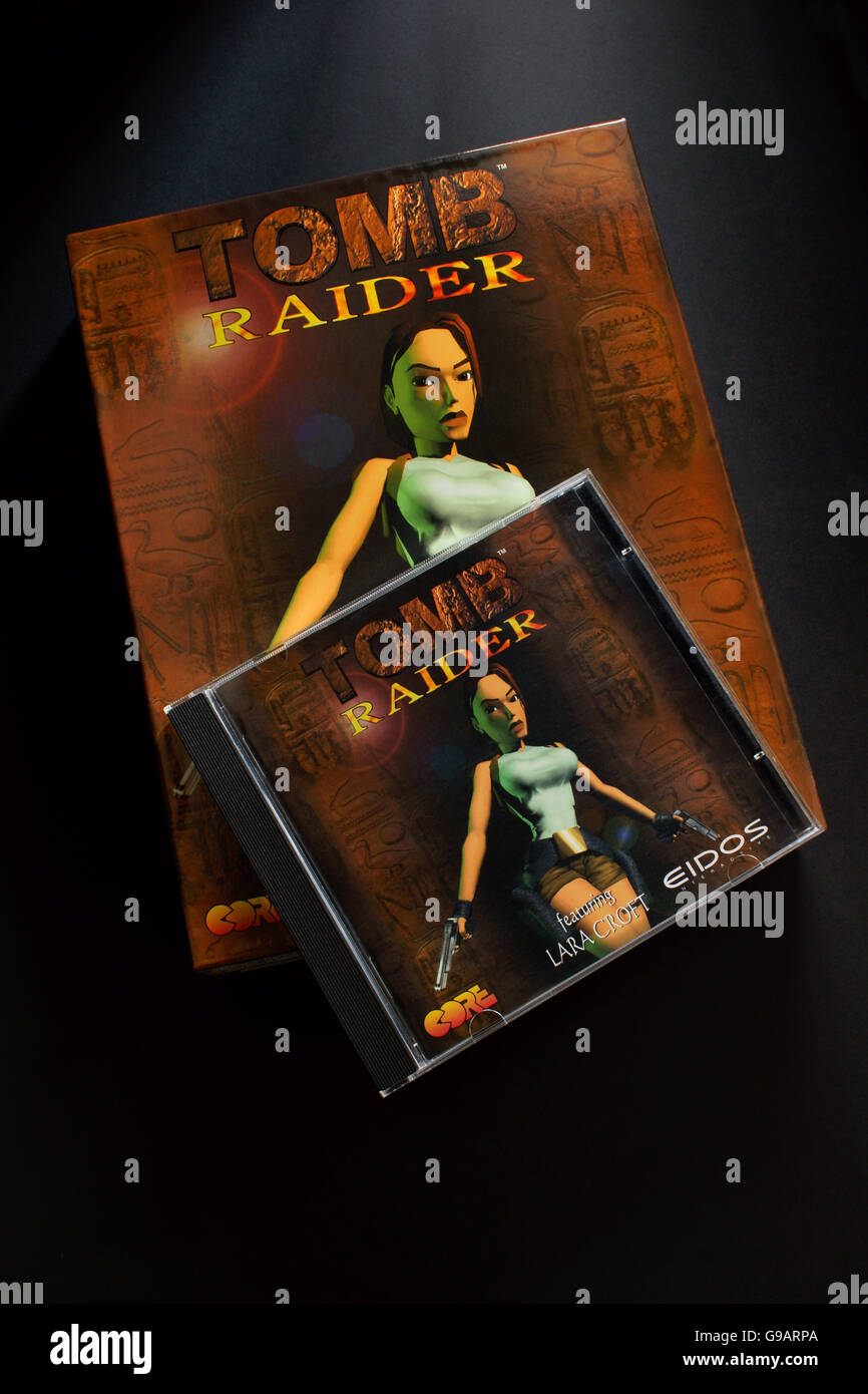 The original Tomb Raider PC game from 1996 an action-adventure video ...