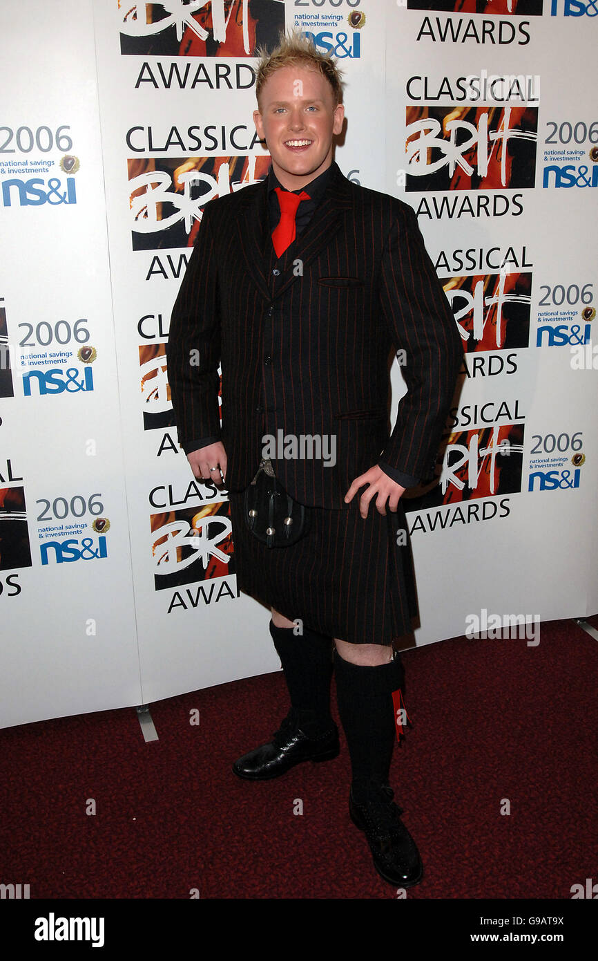 SHOWBIZ Classical. Nicky Spence during the Classical Brit Awards, at ...