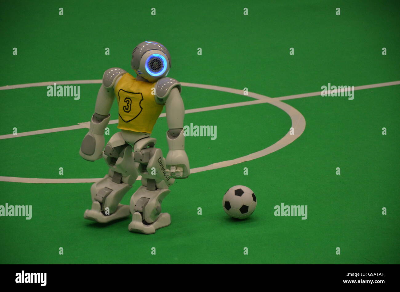 soccer ball, artificial, automation, automaton, robot Stock Photo - Alamy