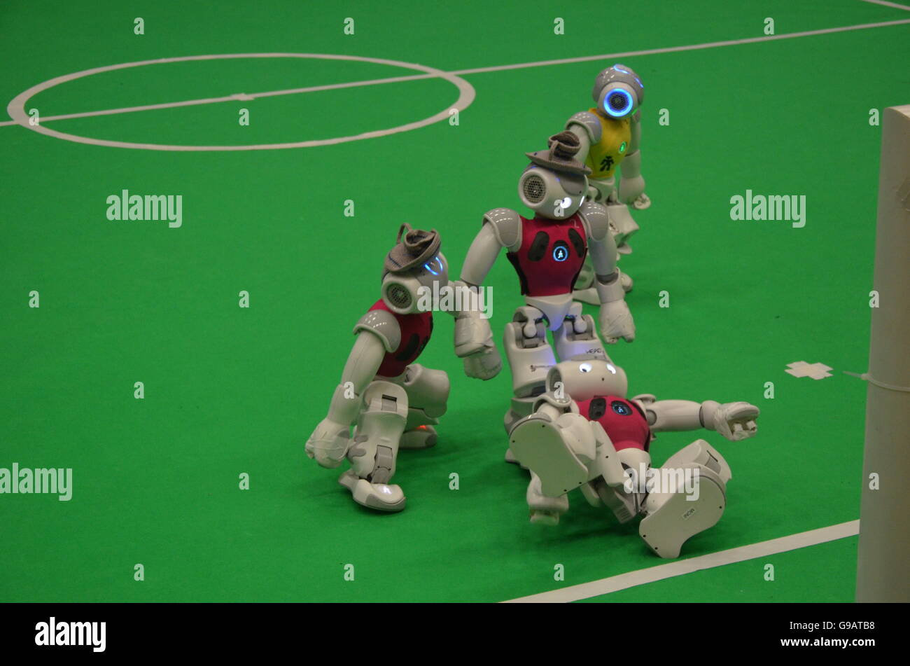 humanoid soccer robot Stock Photo - Alamy