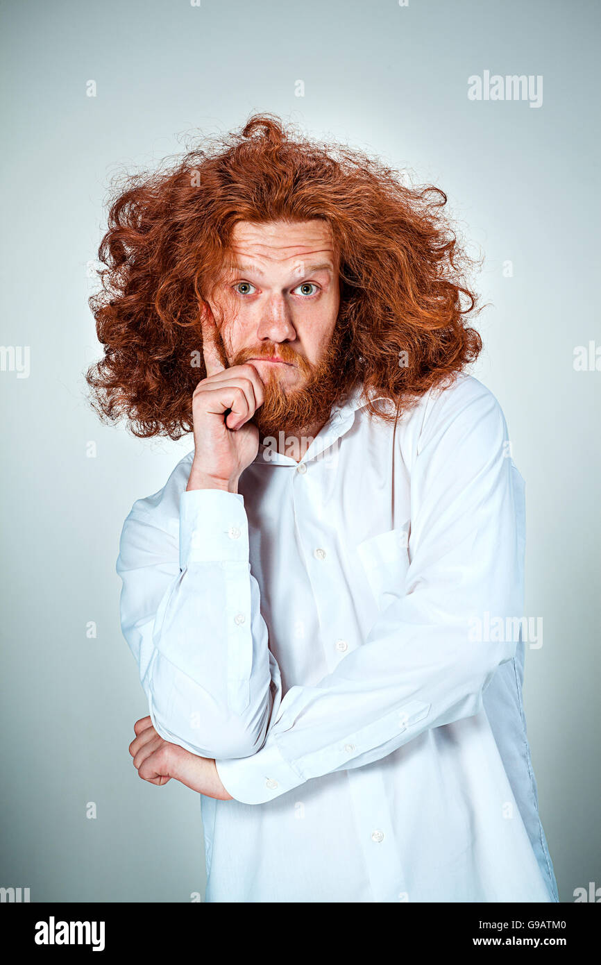 Portrait handsome shocked adult hi-res stock photography and images - Alamy