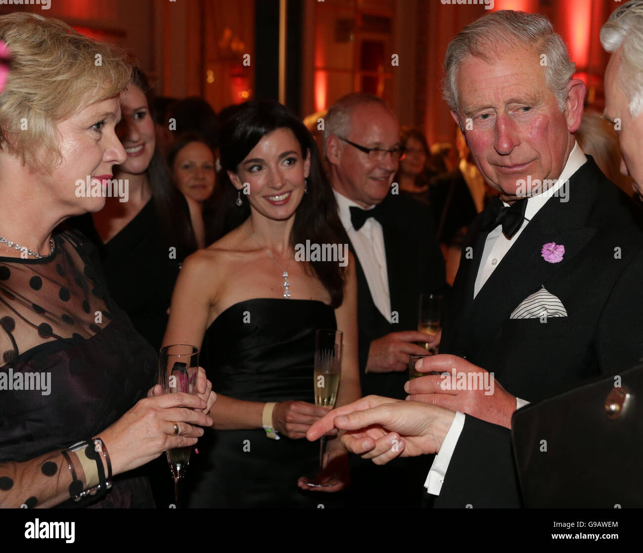 The Prince of Wales meets members of the Welsh National Opera at the ...