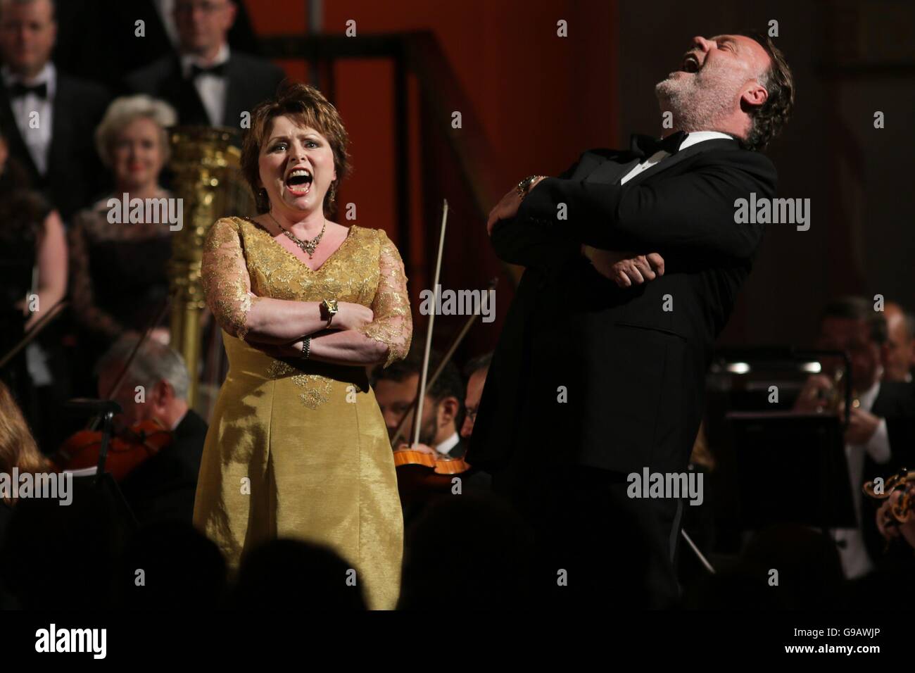 Soprano Rebecca Evans and Bass baritone Bryn Terfel sing as the Prince ...