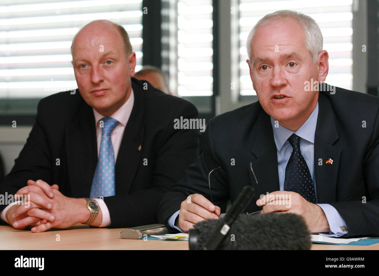 Prosecutor Nick Hawkins (left) with Chief Prosecutor Ken MacDonald ...