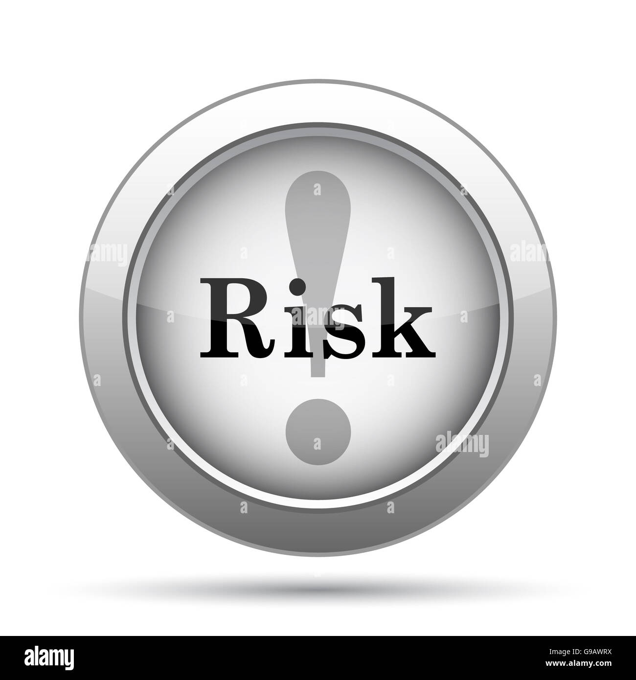 Risk management icon internet button Cut Out Stock Images & Pictures ...