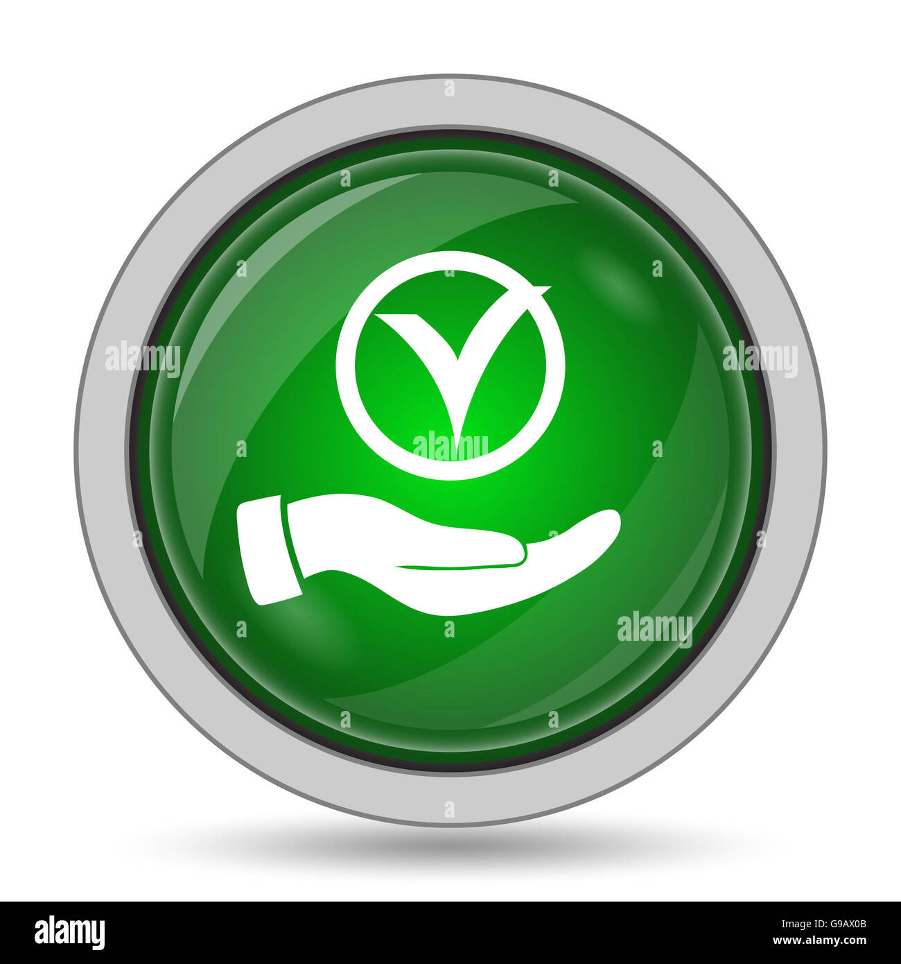 Checkmark icon green tick hi-res stock photography and images - Alamy