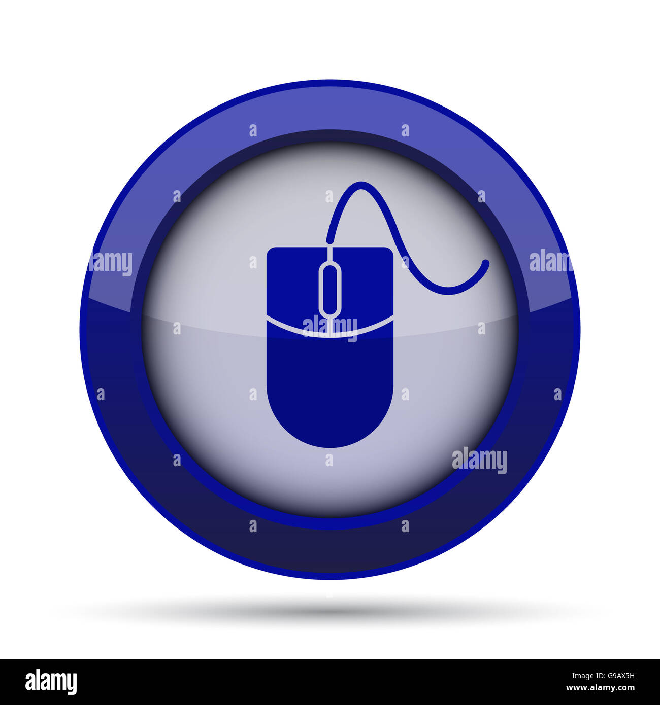 Mouse icon. Internet button on white background Stock Photo - Alamy