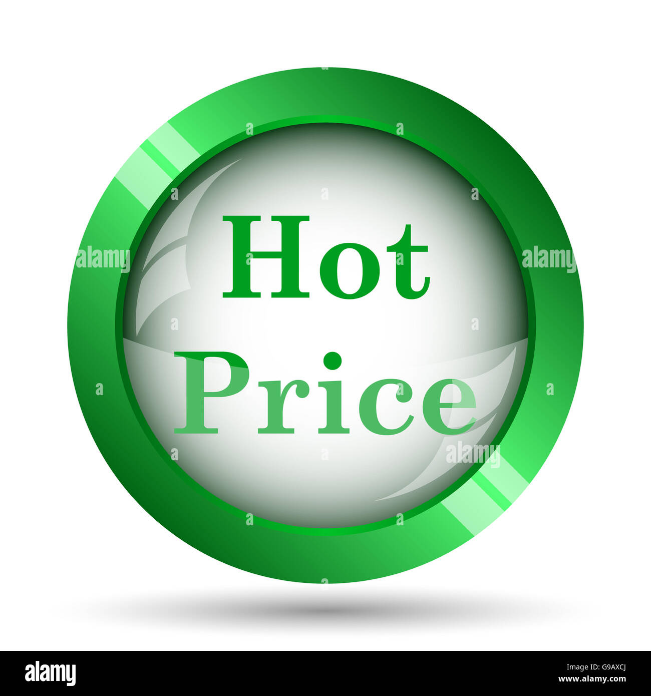 Hot price icon. Internet button on white background Stock Photo - Alamy